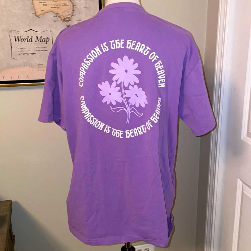 Light Purple “Heart Is The Compassion Of Heaven “ T S… - Gem